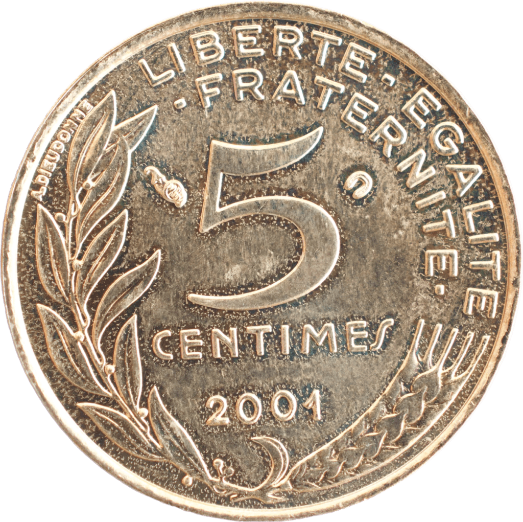 5 centimes Marianne 2001 FDC/BU - Parlons Monnaies