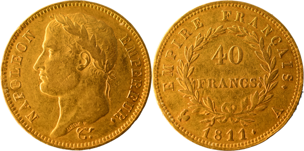40 francs Napoléon Ier 1811 A TTB - Parlons Monnaies
